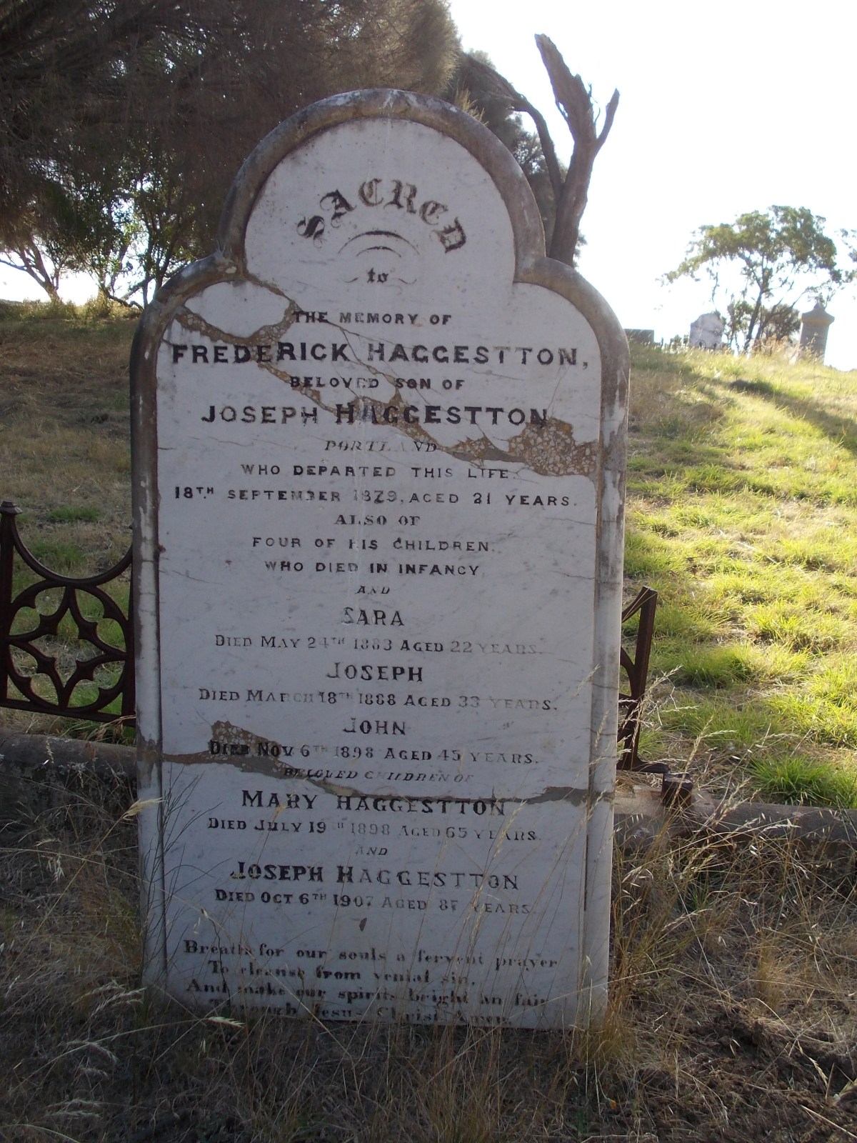 Old Portland Cemetery – Part 1 | Western District Families