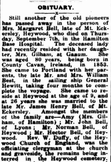 The General Hewitt – Portland Bay 1856 | Western District Families