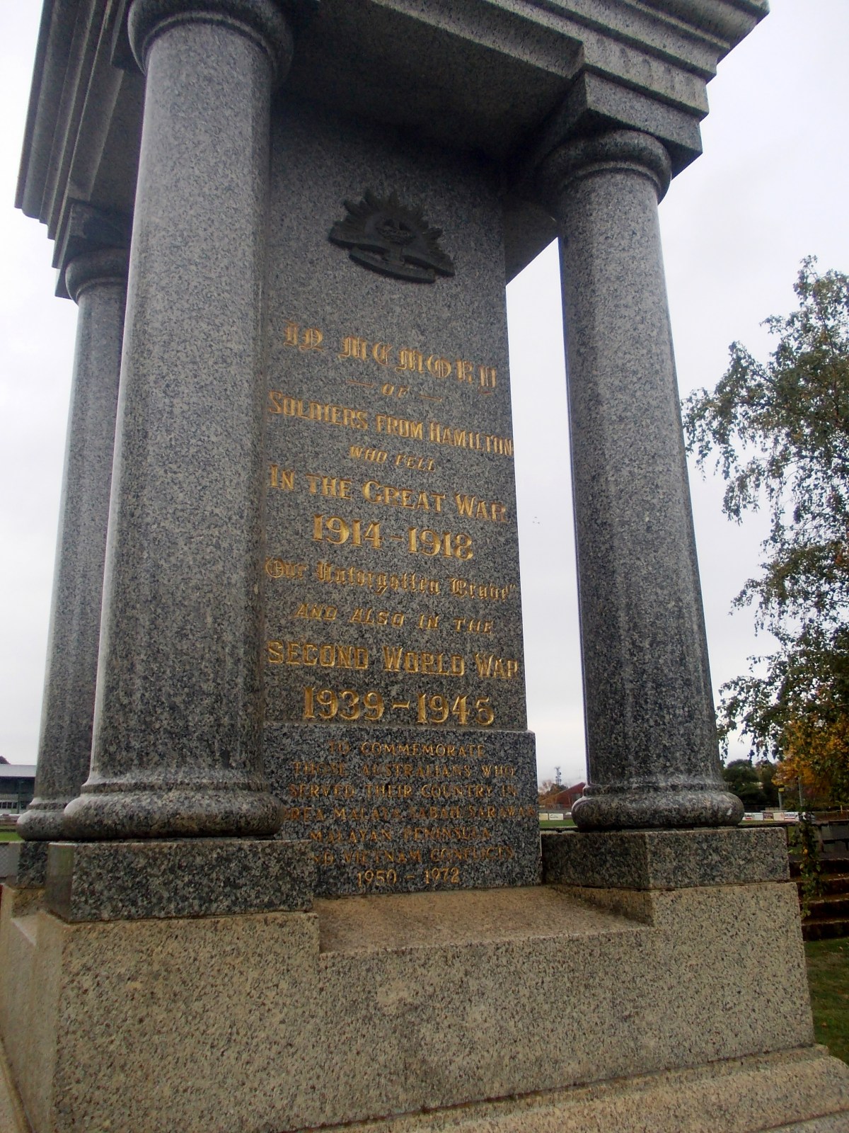 Hamilton War Memorial | Western District Families